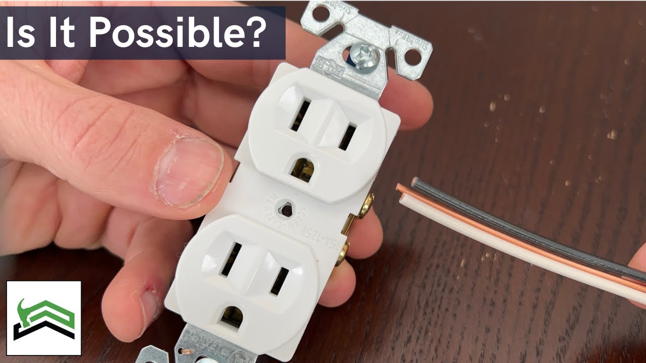 Wiring An Outlet Without A Wire Stripper #shorts - YouTube