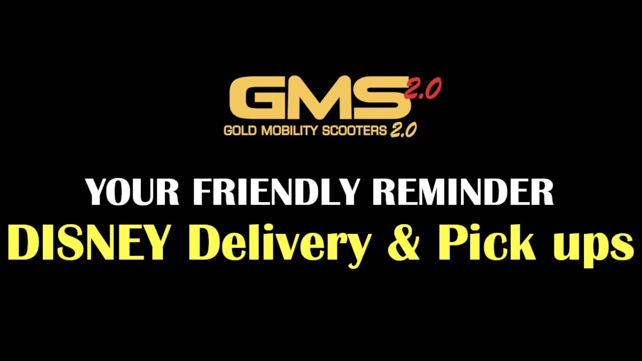 Reminder: about Disney Delivery & Pickups - YouTube