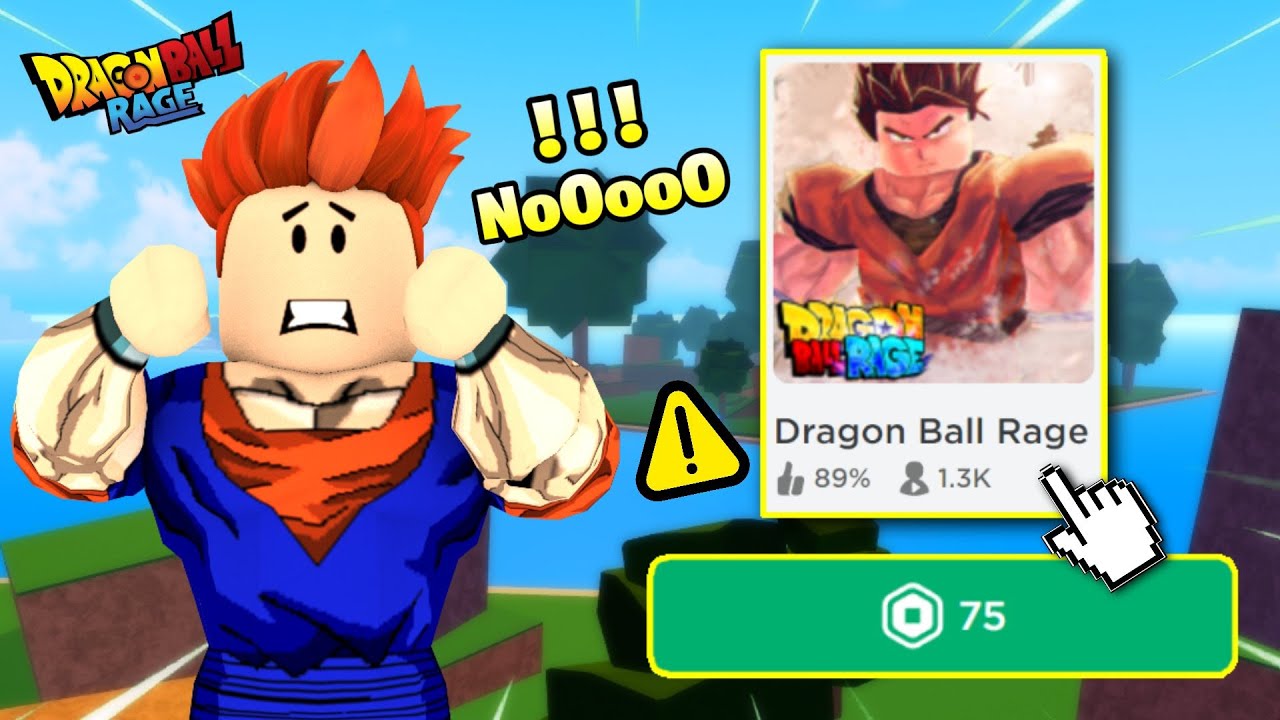 ¡DRAGON BALL RAGE AHORA CUESTA ROBUX!😭 - YouTube
