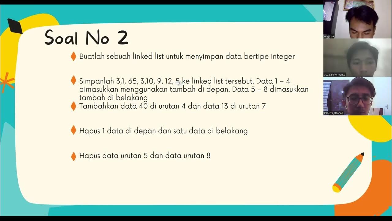 TUGAS STRUKTUR DATA LINKED LIST B01 - YouTube