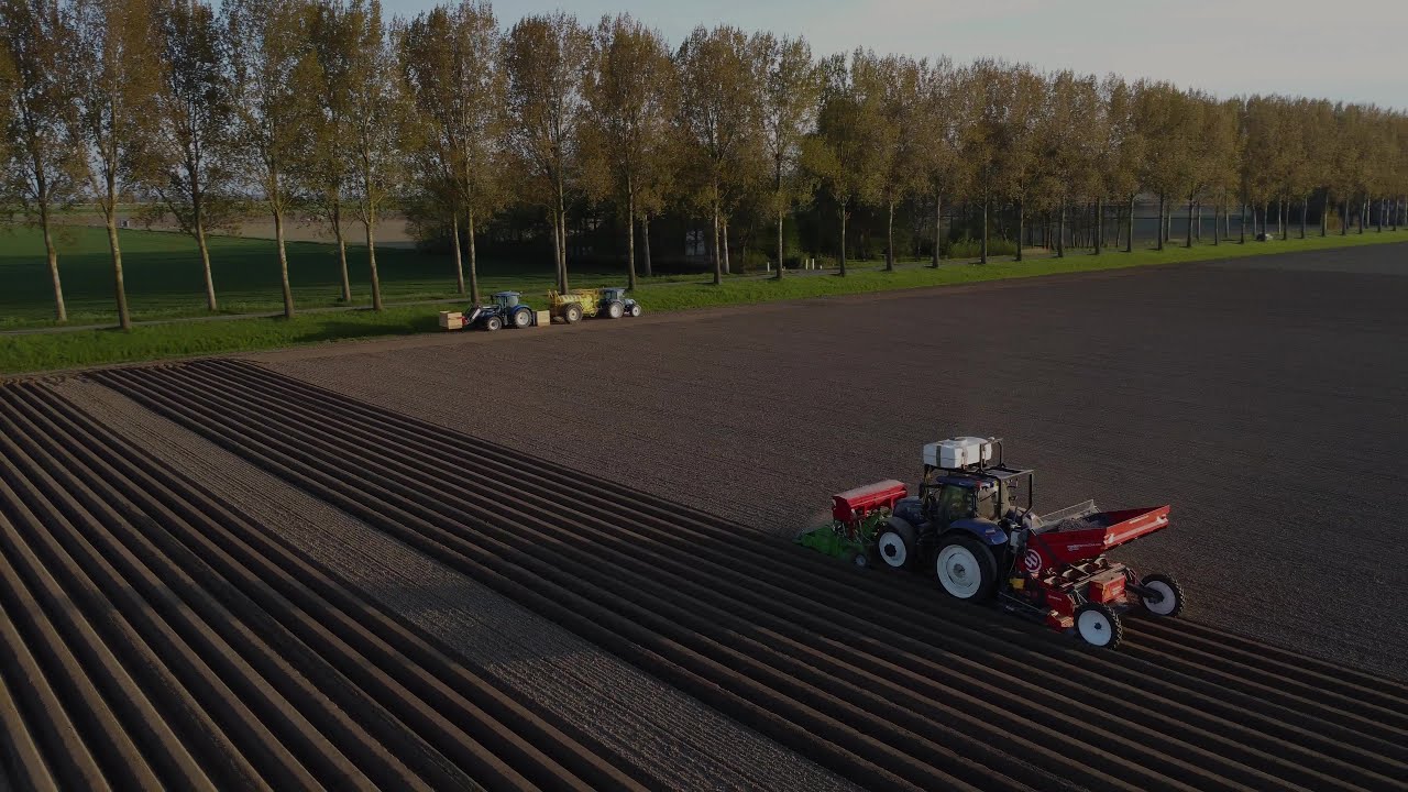 Farmers Planting Potatoes - 4K Cinematic Drone Video - YouTube