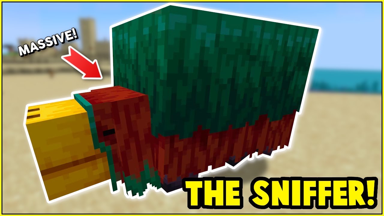 NEW SNIFFER DETAILS & GAMEPLAY!!! Minecraft Mob Vote 1.20 Archeology ...