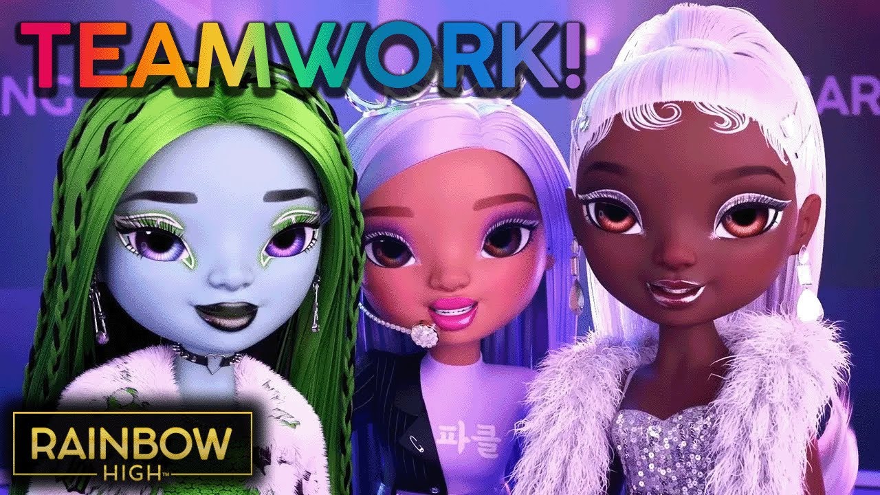 Teamwork Makes the Dream Work! 🌈 🖤 | Rainbow High Compilation - YouTube