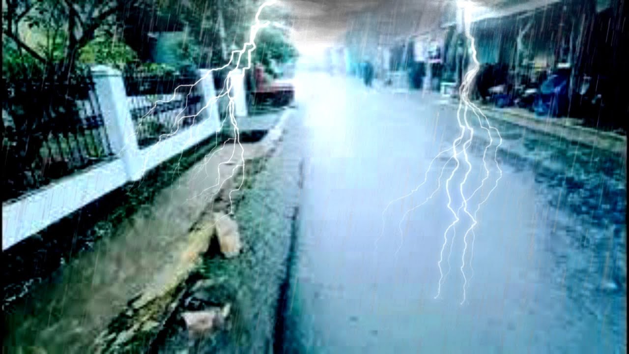 Magical Walk in Super Heavy Rain and Thunderstorm | Nature’s Beauty at ...
