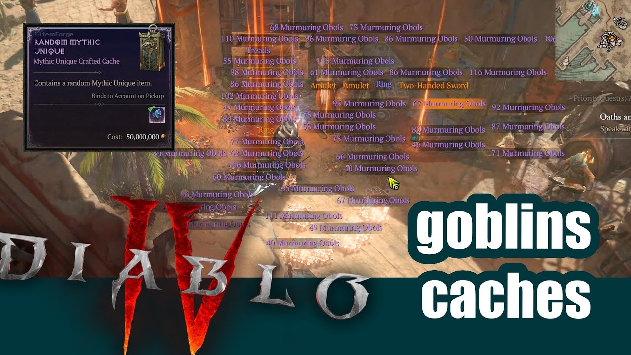 Diablo 4 | goblins caches season 7 - YouTube