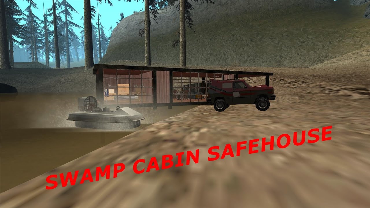 GTA SAN ANDREAS SWAMP CABIN SAFEHOUSE MOD - YouTube