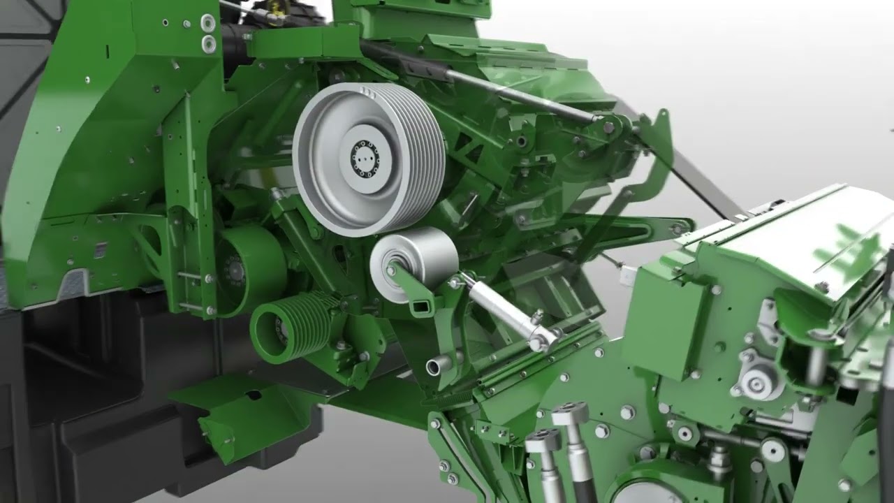 John Deere 9000 Forage Harvester Driveline Animation - YouTube