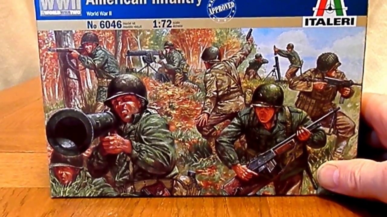 Plastic Soldier Review: ITALERI (ESCI) 1:72 WW2 American Infantry - YouTube