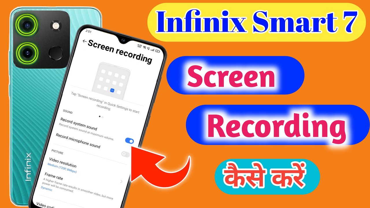 How to screen recording in Infinix smart 7 | Infinix smart 7 Screen ...
