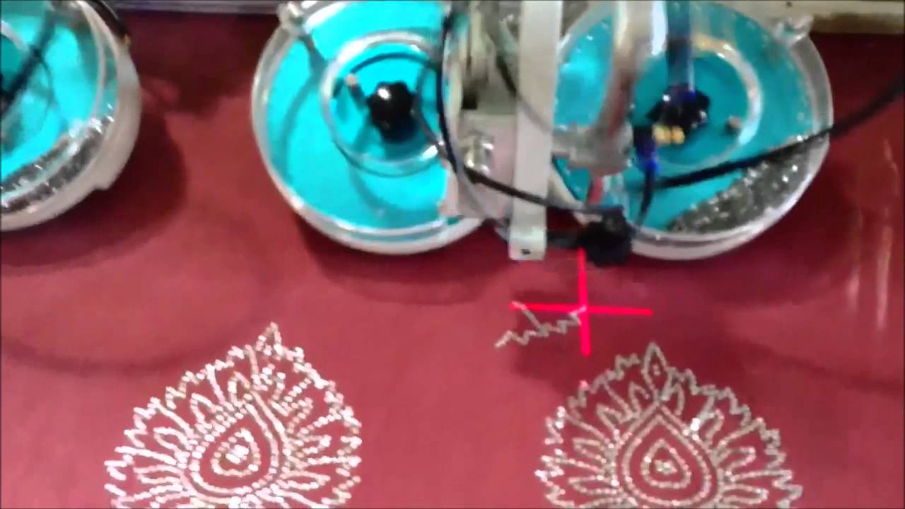 Automatic High Speed Rhinestone Setting Machine - YouTube