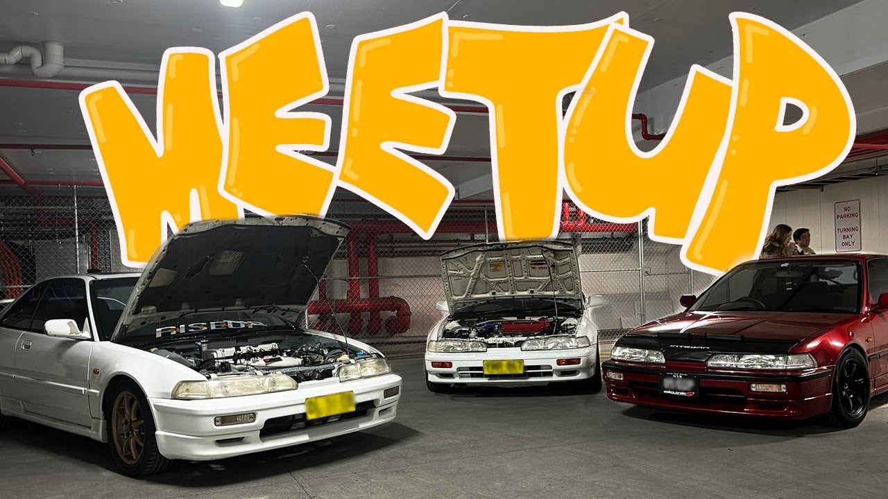 Taking my K swapped Integra for a Car Meet! - YouTube