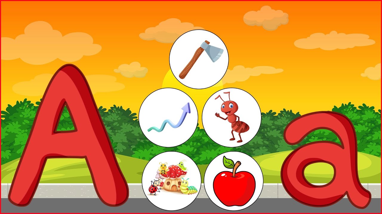 Toddler Learning Video | Toddlers Learning alphabet | 5 Words From A ...