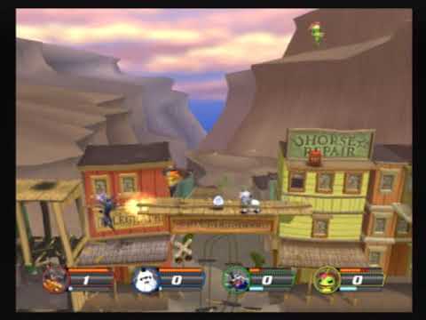 Digimon Rumble Arena PS2 Game - Digi Race - Agumon Vs. Gomamon ...