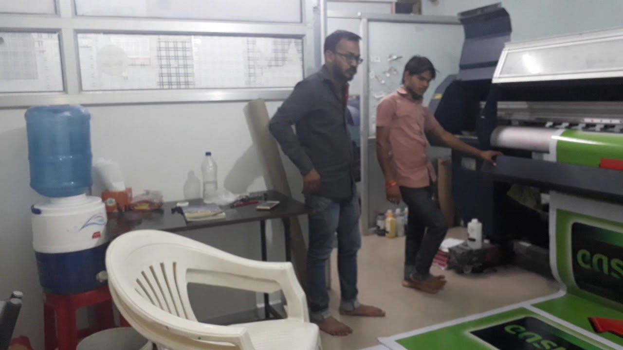 Color Jet flex Printer - YouTube