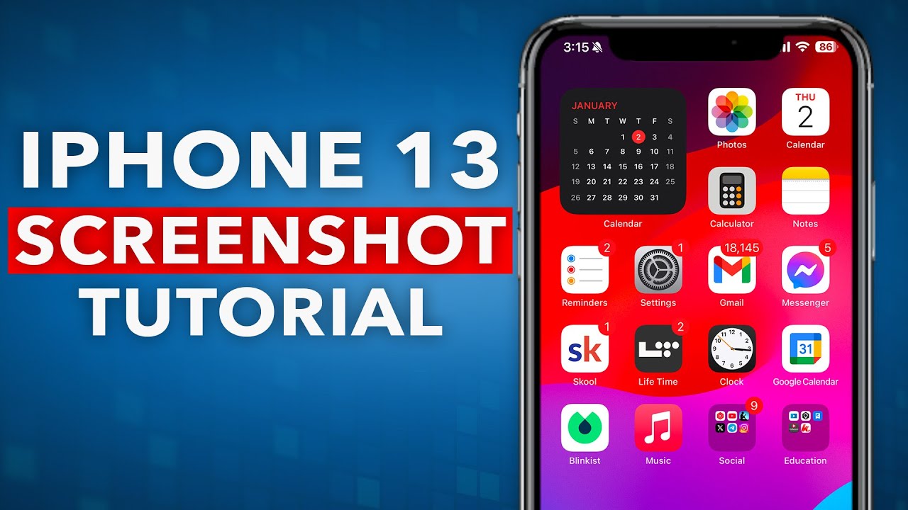 How To Take Screenshot On iPhone 13 (Updated) - YouTube