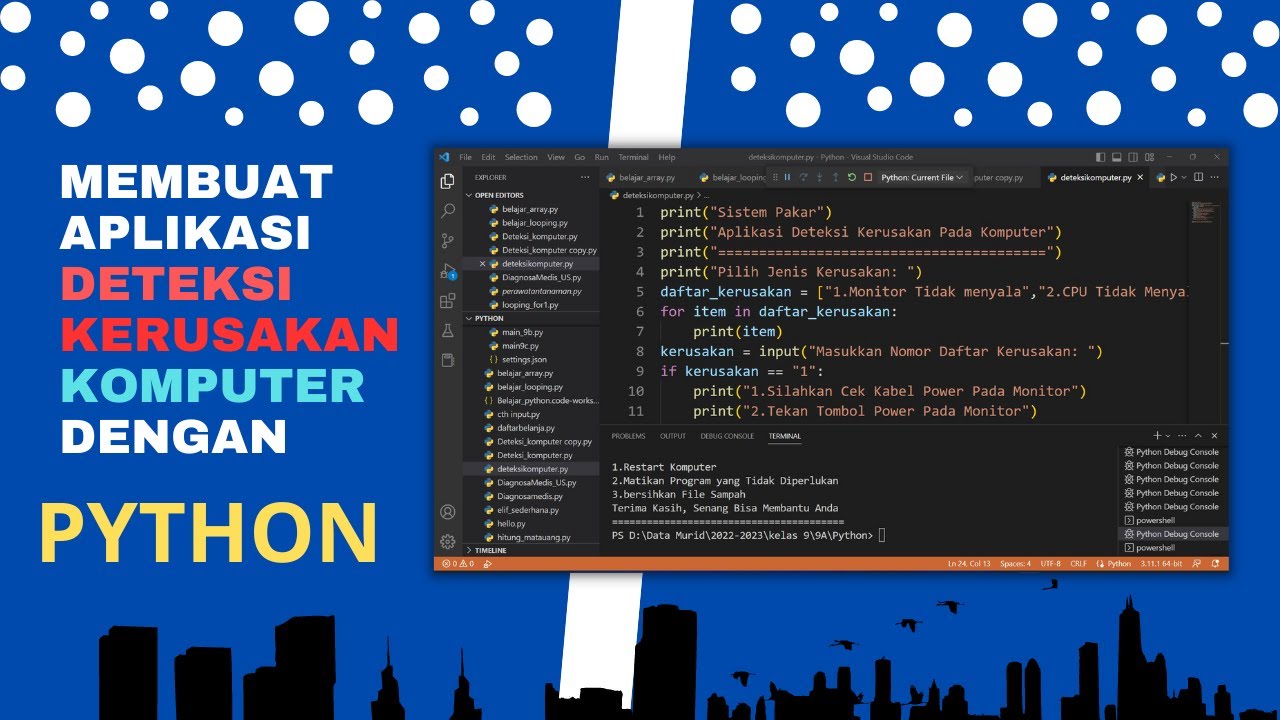 Membuat Aplikasi Deteksi Kerusakan Komputer Dengan Python - YouTube