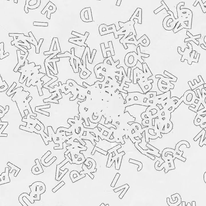 Overwrite letters. Draw by openFrameworks - YouTube