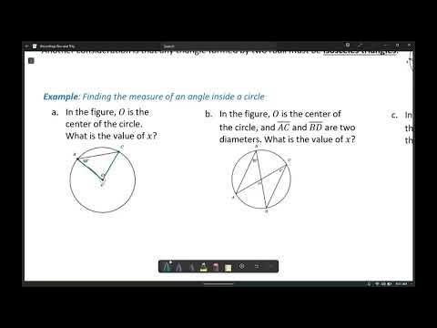 MCR SAT Geometry and Trigonometry Lesson 5.2 - Circle Theorems and ...