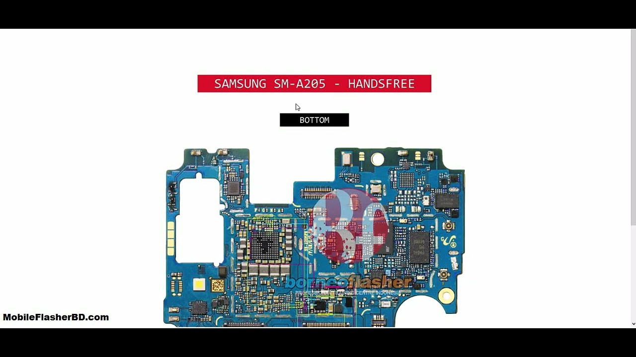 Samsung A20 SM-A205 Handsfree Problem Repair All Supply Line Jumper ...