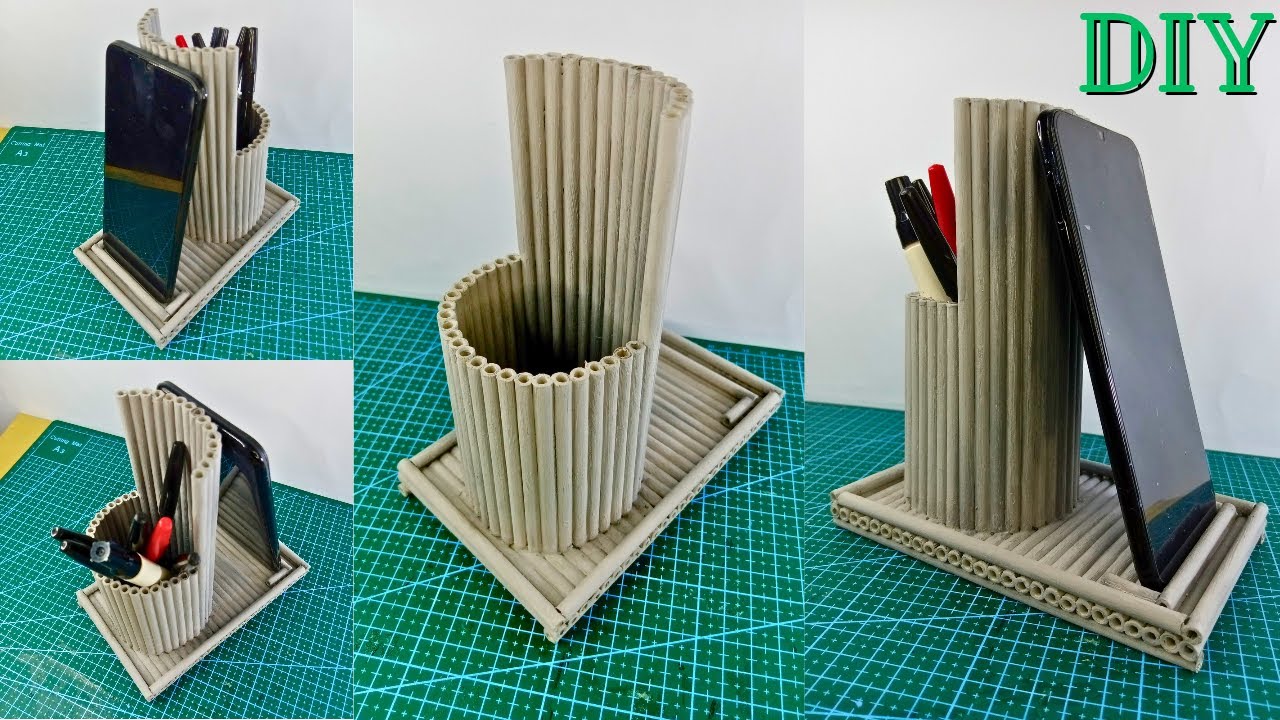 Simple, Easy, And Great Results | How To Make a Pen & Phone Holder From ...