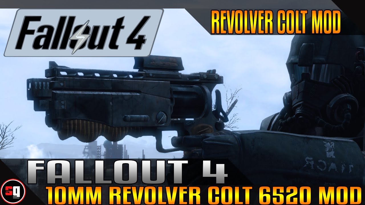 Fallout 4 - 10mm Revolver Colt 6520 Mod - YouTube