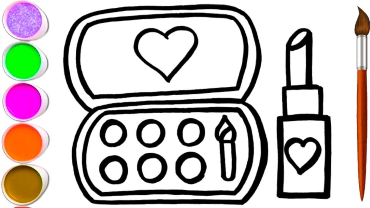 Make up Set Drawing, Painting, Coloring For Kids and Toddlers ll Learn ...
