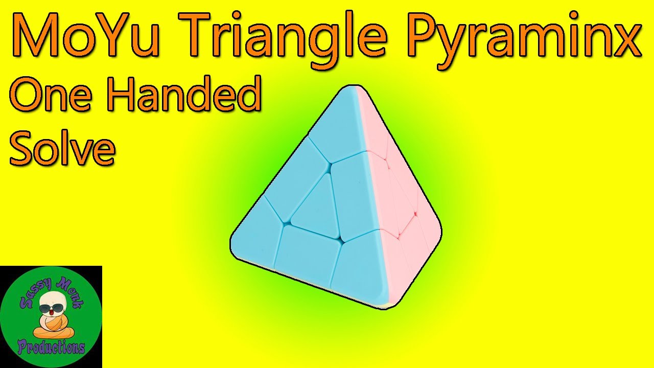 MoYu Triangle Pyraminx One Handed Solve - YouTube