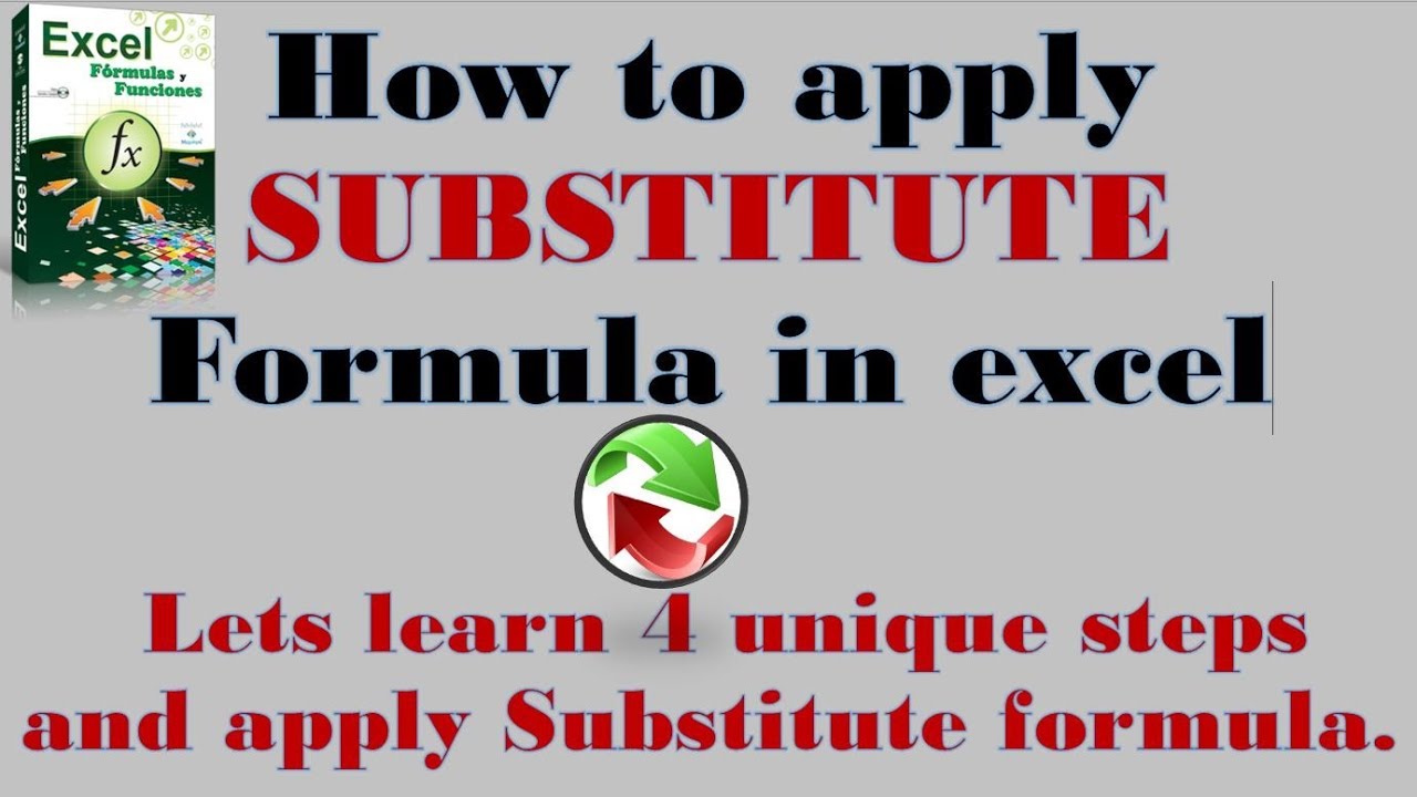 Substitute Formula In Excel Substitute Formula Excel Example YouTube substitute-formula-in-excel-substitute-formula-excel-example-youtube
