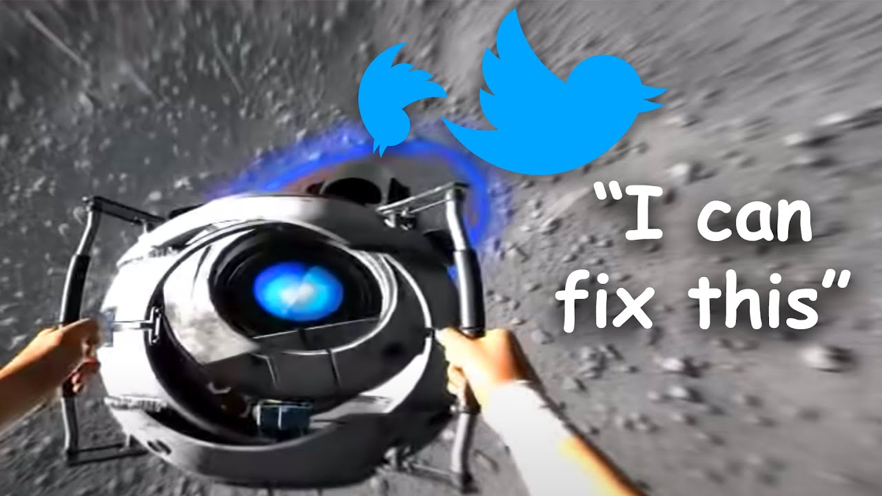 Wheatley takes over Twitter (Portal 2) - YouTube