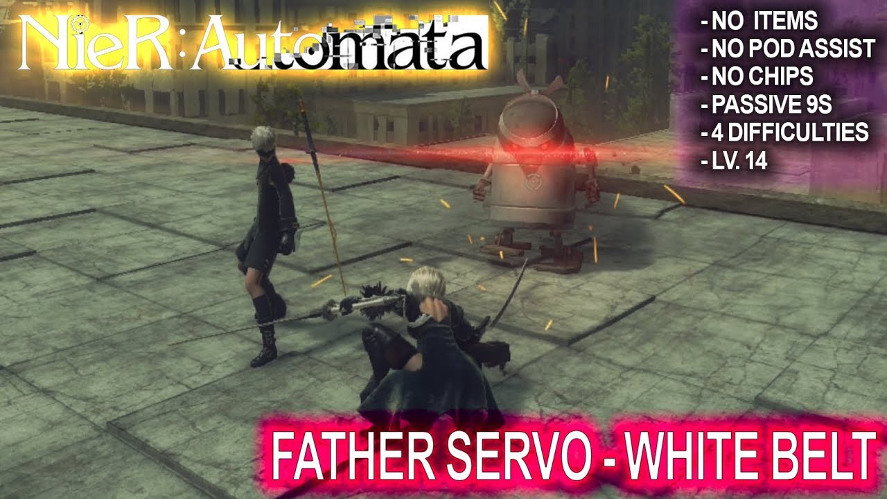 Nier Automata: Father Servo White Belt [No-chip/items/9s/Pod 4 ...