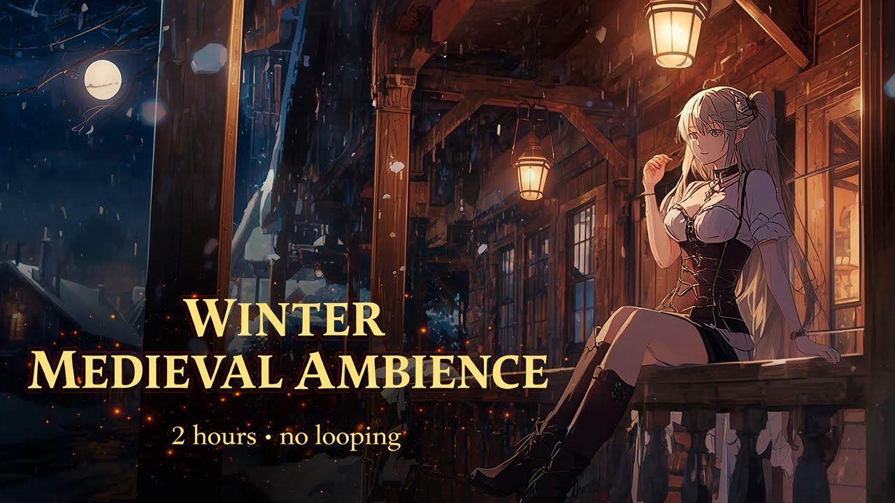Quiet Porch After Midnight ️ | Cozy Medieval Mood - YouTube