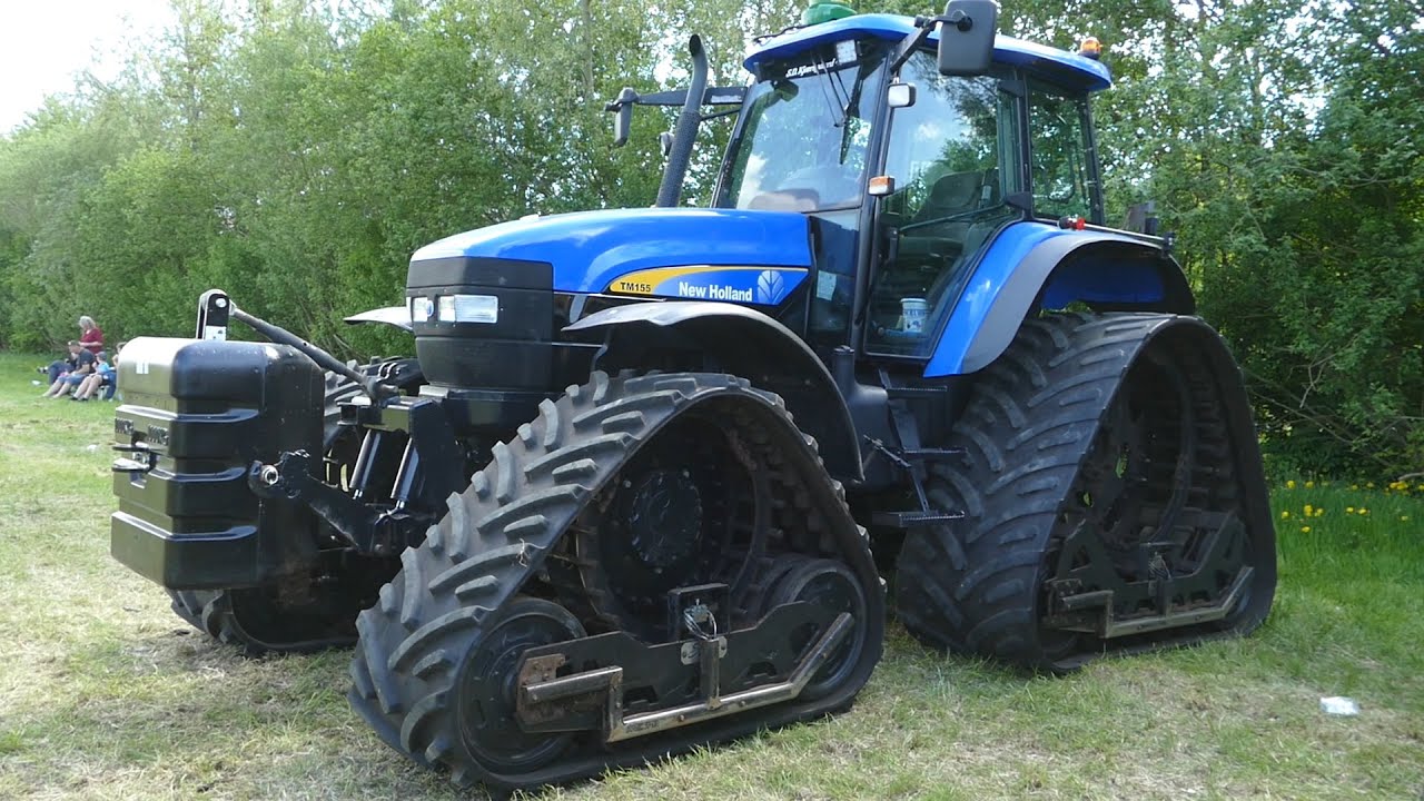 New Holland TM155 w/ Saucy Tracks Going Full Hammer at The Pulling ...