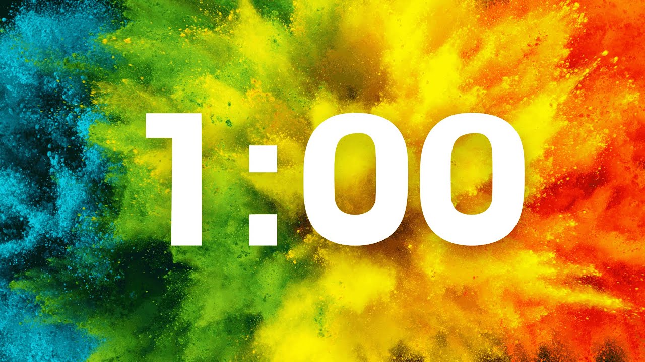1-Minute Fun Productivity Timer ⏳ | Colorful 🎨 | Kids, Classrooms ...