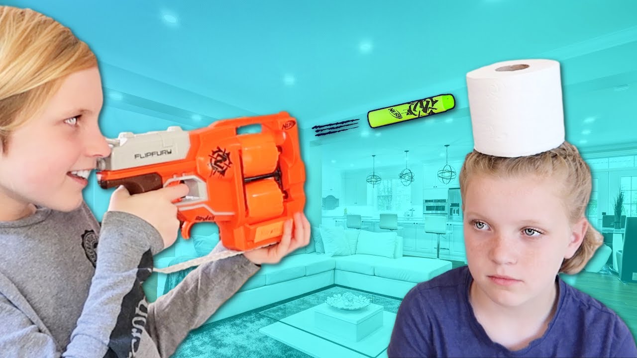 Last to Leave Nerf Challenge, Wins - YouTube