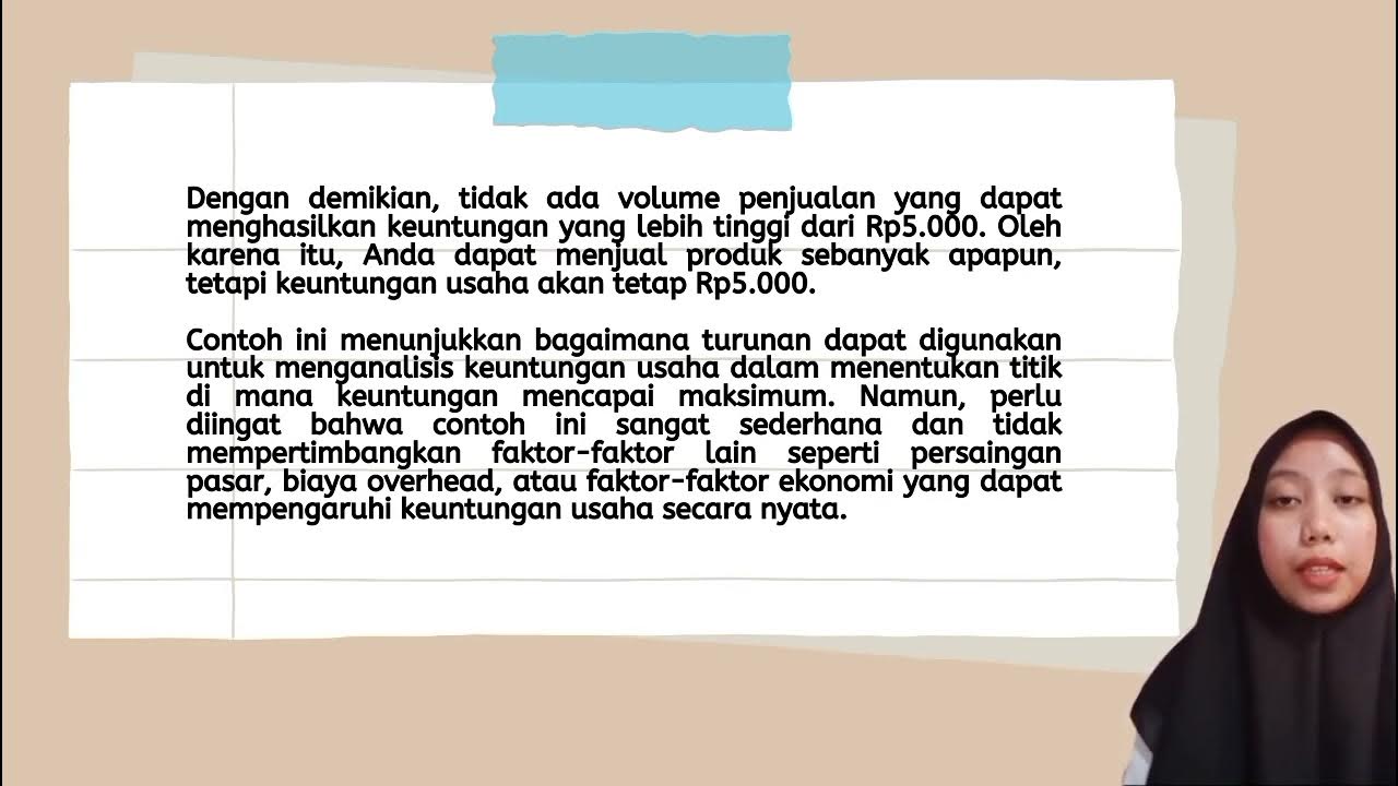 Presentasi Tugas Kalkulus Diferensial " Penerapan Limit dan Turunan dalam kehidupan sehari-hari ...