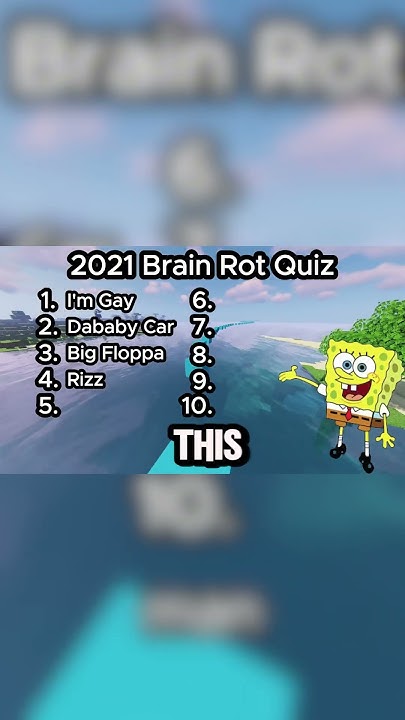 2021 Brain Rot Quiz - YouTube