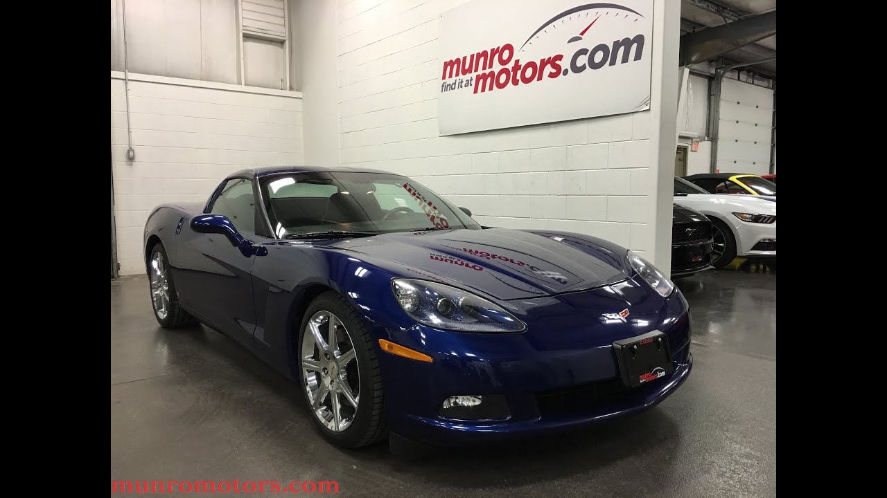 2007 Chevrolet Corvette SOLD Chrome Wheels 62339 kms Corsa LUXO BLUE ...