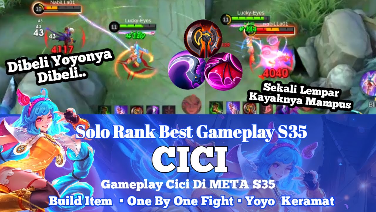 Gameplay Hero Cici | Solo Rank Best Gameplay Season 35 | Set Up Build ...