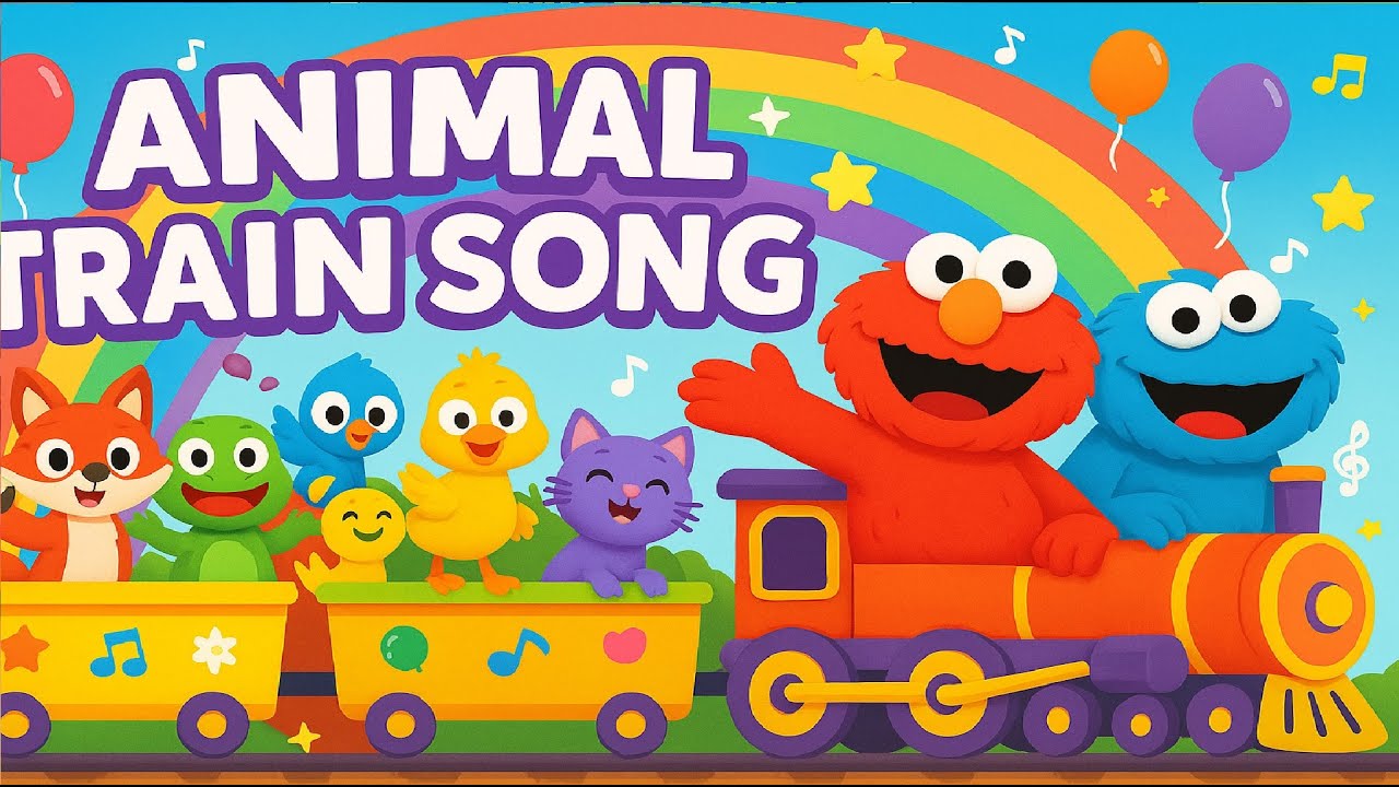 Animal Train Song | Fun Kids Song with Animals | Ms Sunny Kids Songs ...