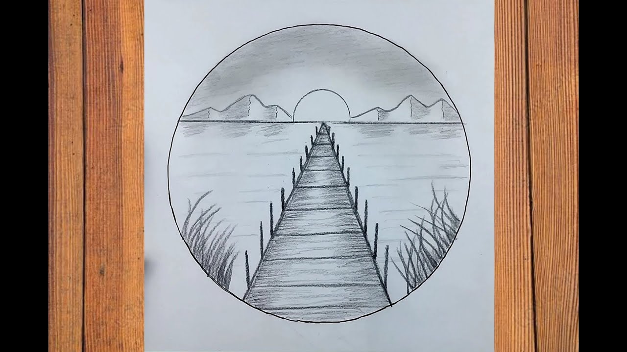 Download Horizon Easy Pencil Drawing Picture, 48% OFF