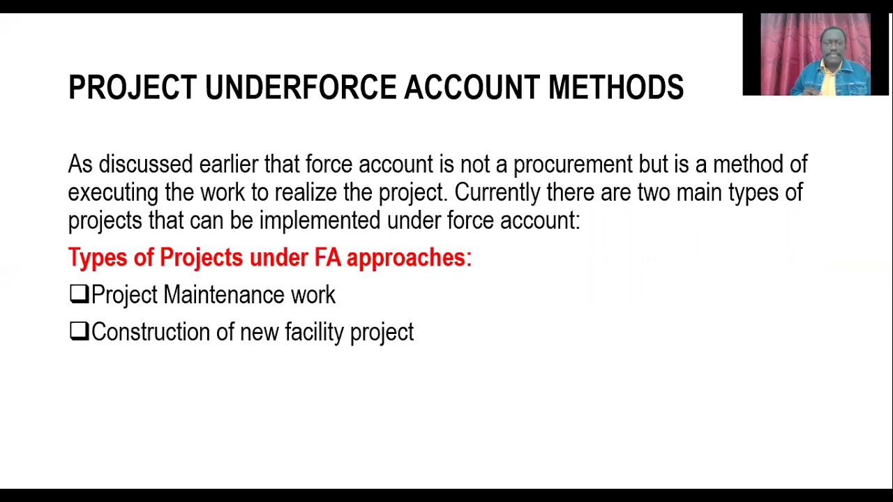 PROJECT RATIONALE UNDER FORCE ACCOUNT - YouTube