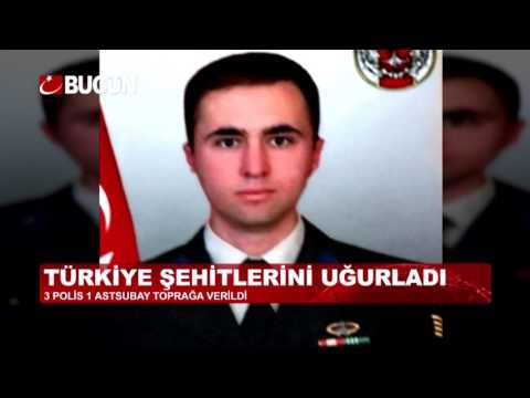 ŞEHİTLERİN CENAZE TÖRENİNDE GÖZYAŞLARI SEL OLDU