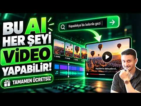 BU AI HER ŞEYİ VİDEOYA DÖNÜŞTÜREBİLİR! TAMAMEN ÜCRETSİZ VİDEO MAKİNESİ