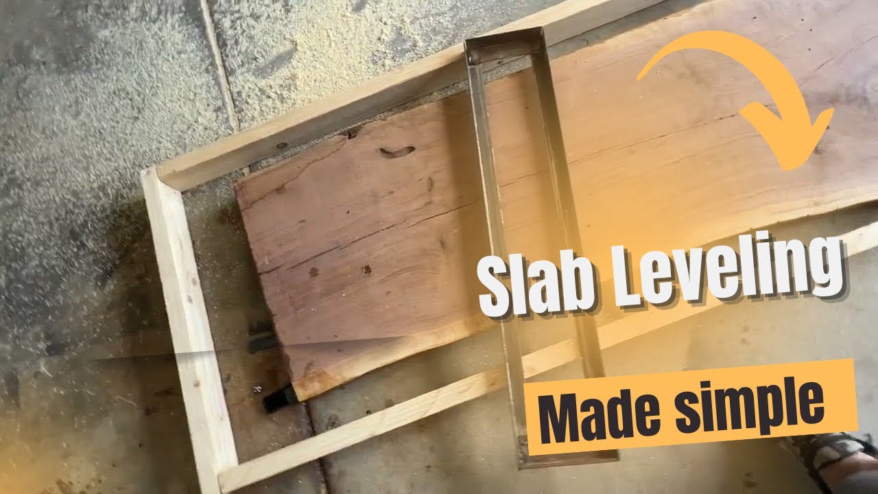 How to Level a Slab of Wood - YouTube
