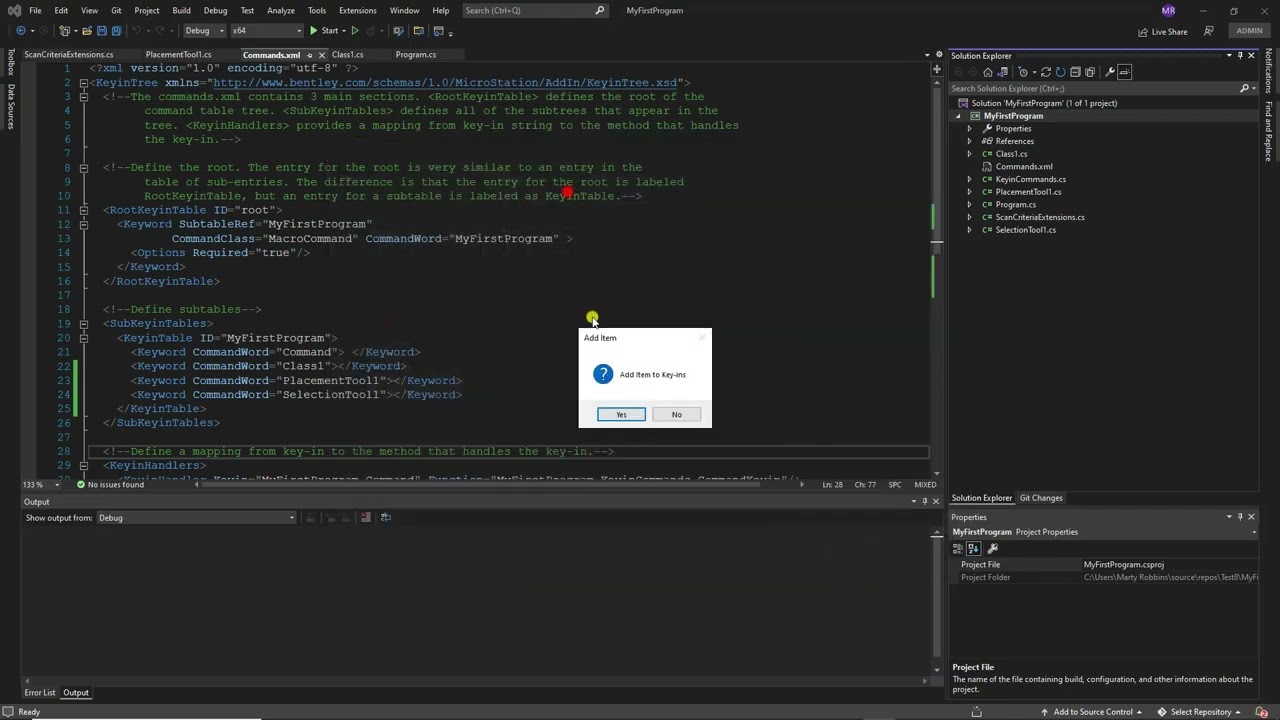 Visual Studio Tools for MicroStation Add Project - YouTube