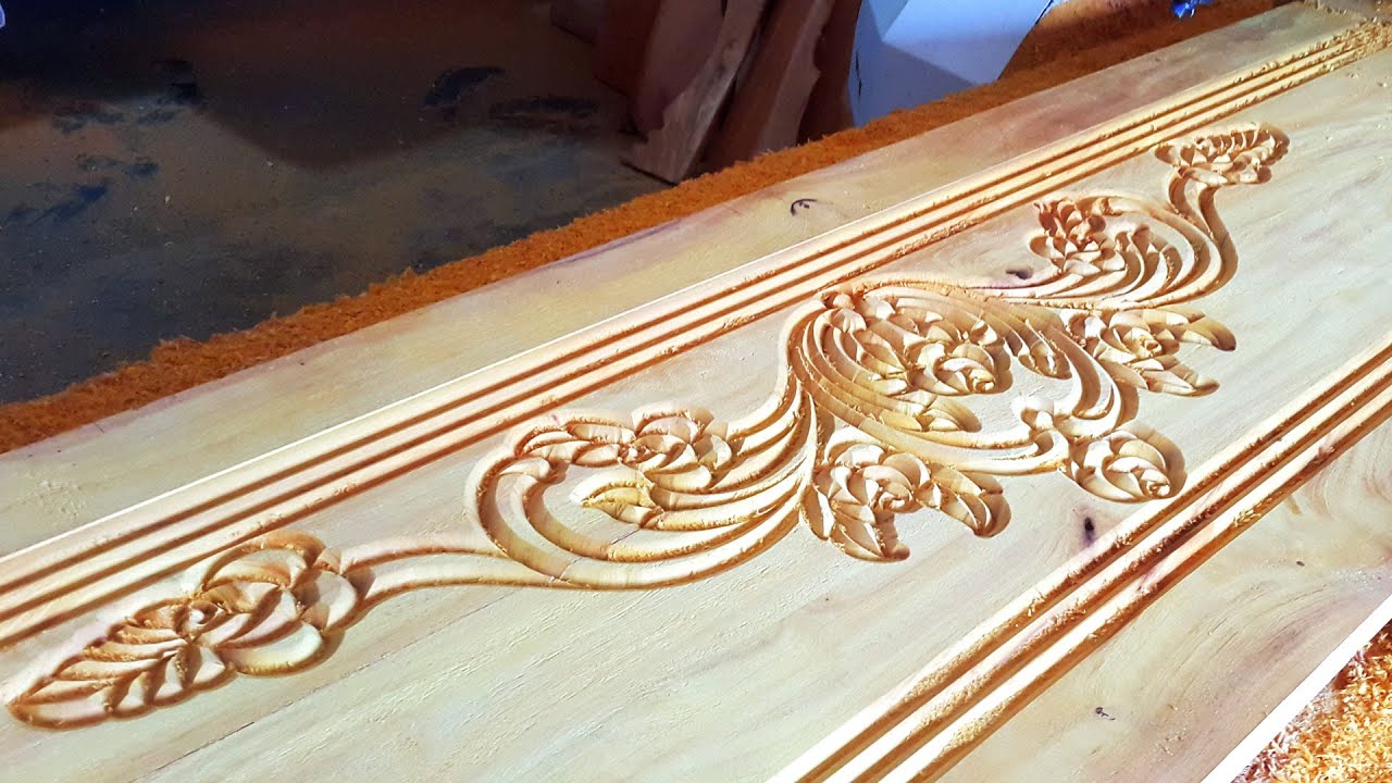Amazing Fastest Wooden Bed Carving With CNC Router Machine | Awesome ...