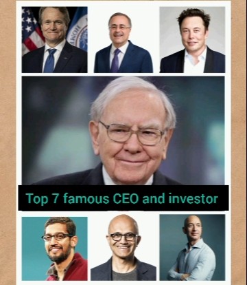 Top 7 famous CEO and investor #trending #diy #knowledge #home #2024 # ...