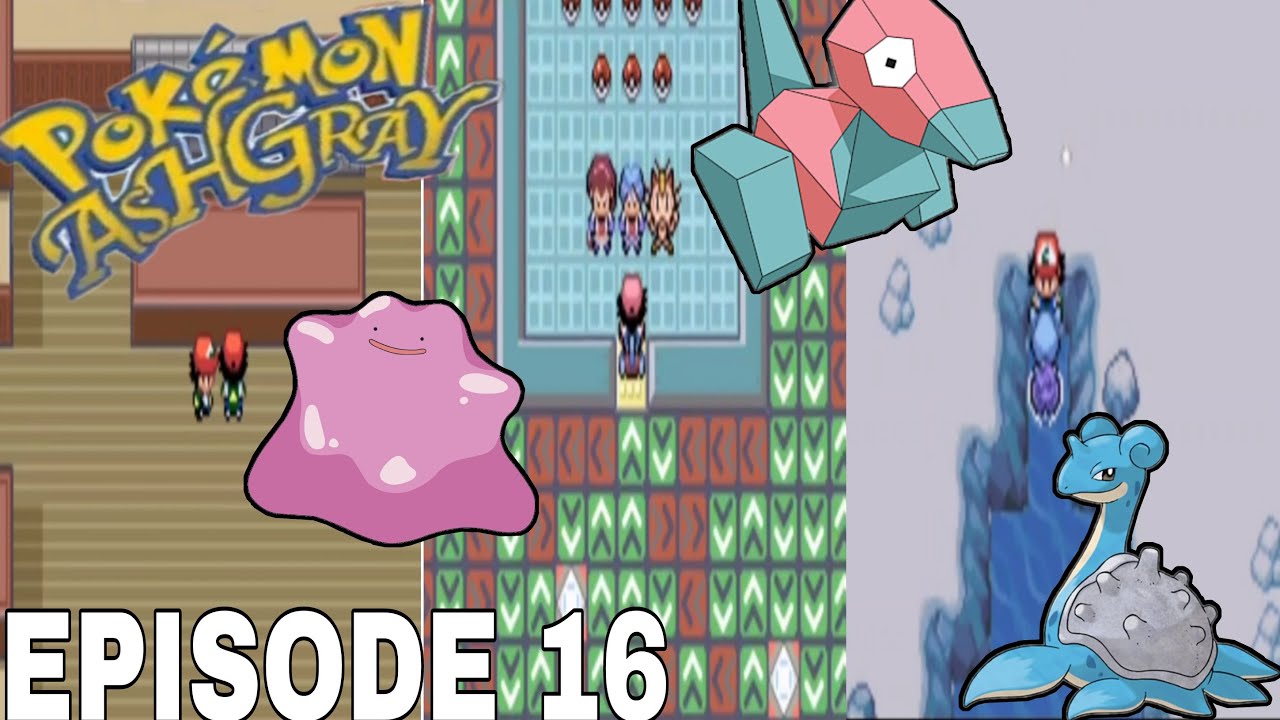pokémon ash gray episode 16||ditto,lapris and computer virus porygon ...