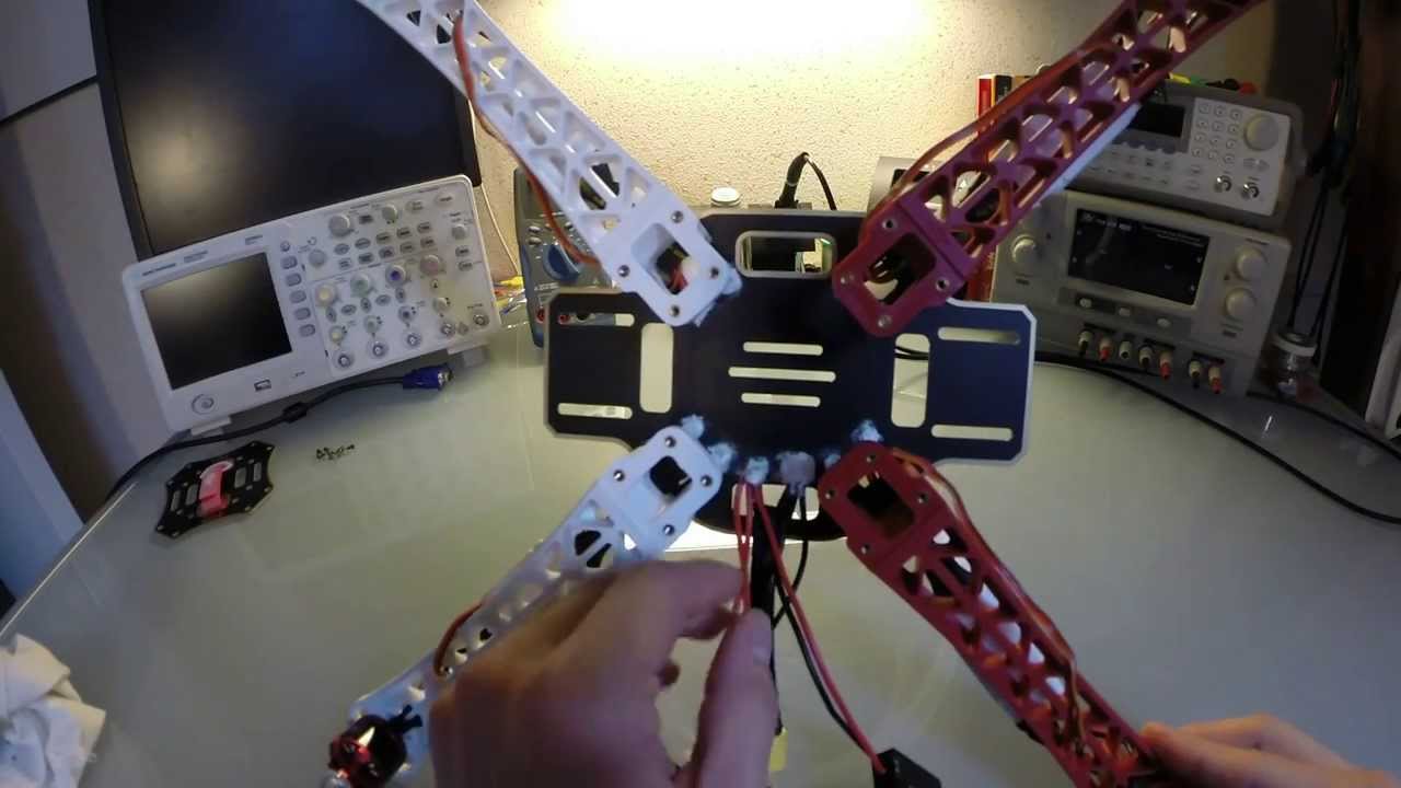 DJI F450 Build #5: Powered Modules and Solder Protection - YouTube
