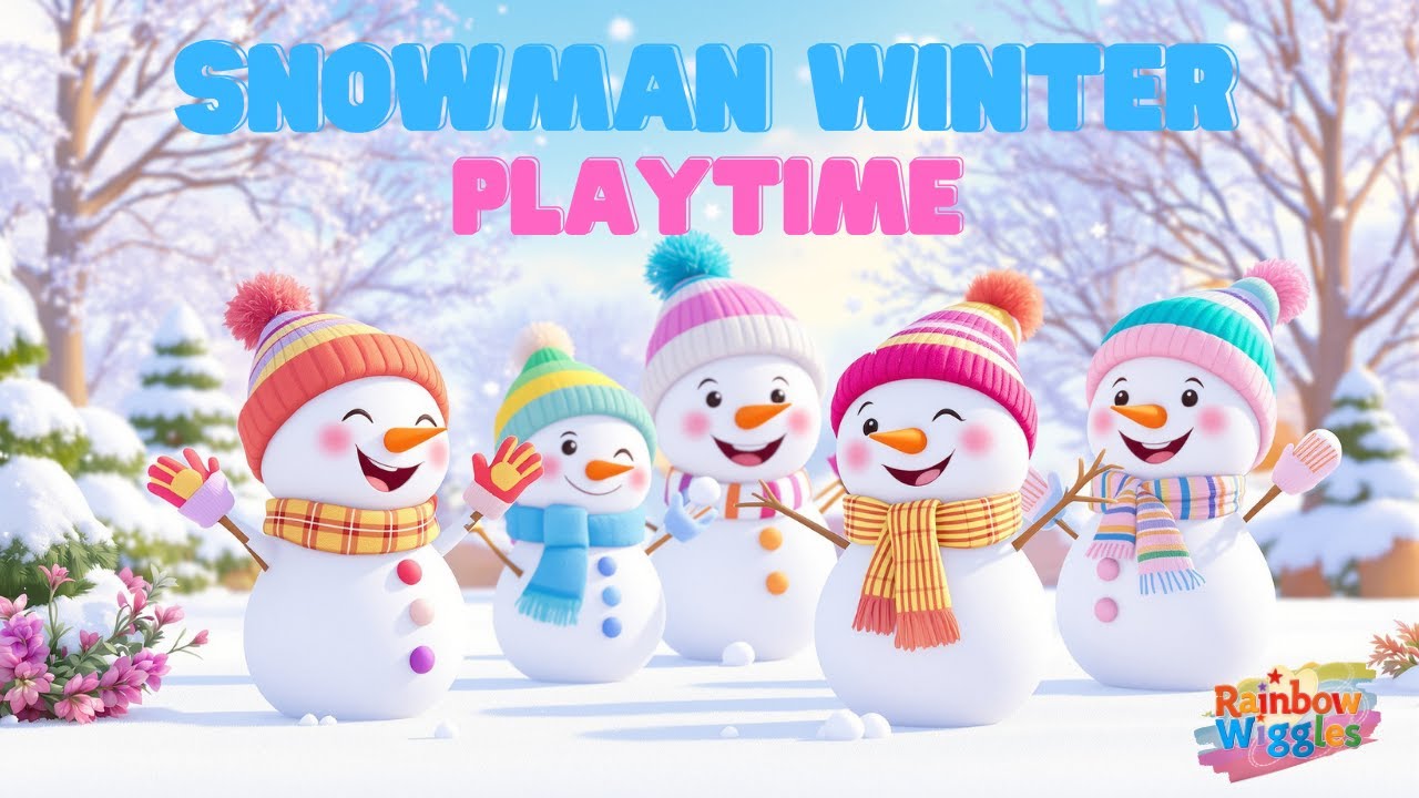 Counting Song for Toddlers☃️10 Frosty Snowmen Playing in the Park ️ Fun ...